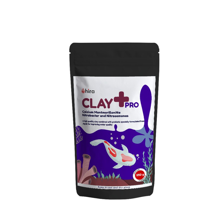 Jual Hira Clay+ Pro, Clay Penjernih Kolam Koi + Starter Bakteri 250 ...