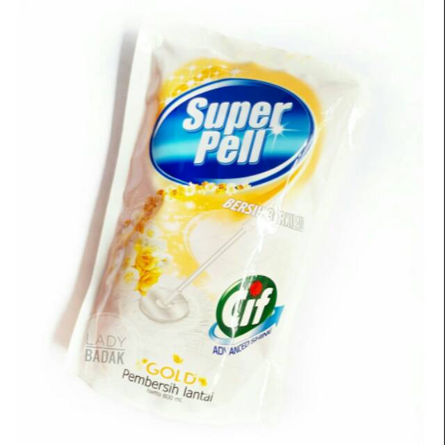 Jual Superpell Super Pell Pembersih Lantai Gold 800 ml | Shopee Indonesia