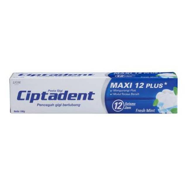 Jual Ciptadent Maxi 12 Plus Pasta Gigi Fresh Mint 190 gr | Shopee Indonesia