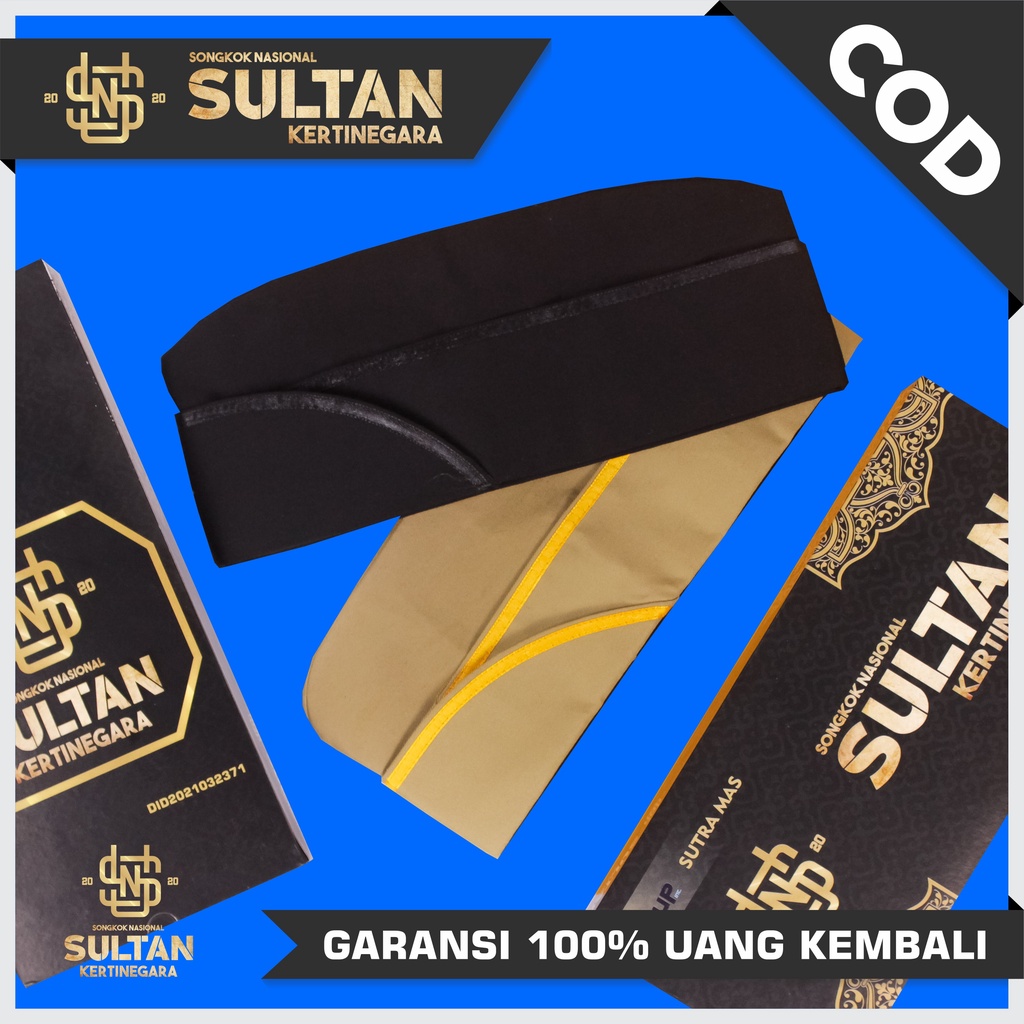 Jual SULTAN TOPI MUT PNS Pegawai Berkualitas ASN Hitam Krem lis Putih ...