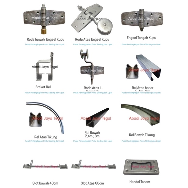 Jual Paket Rel pintu lipat 3m 4Daun Pintu | Shopee Indonesia