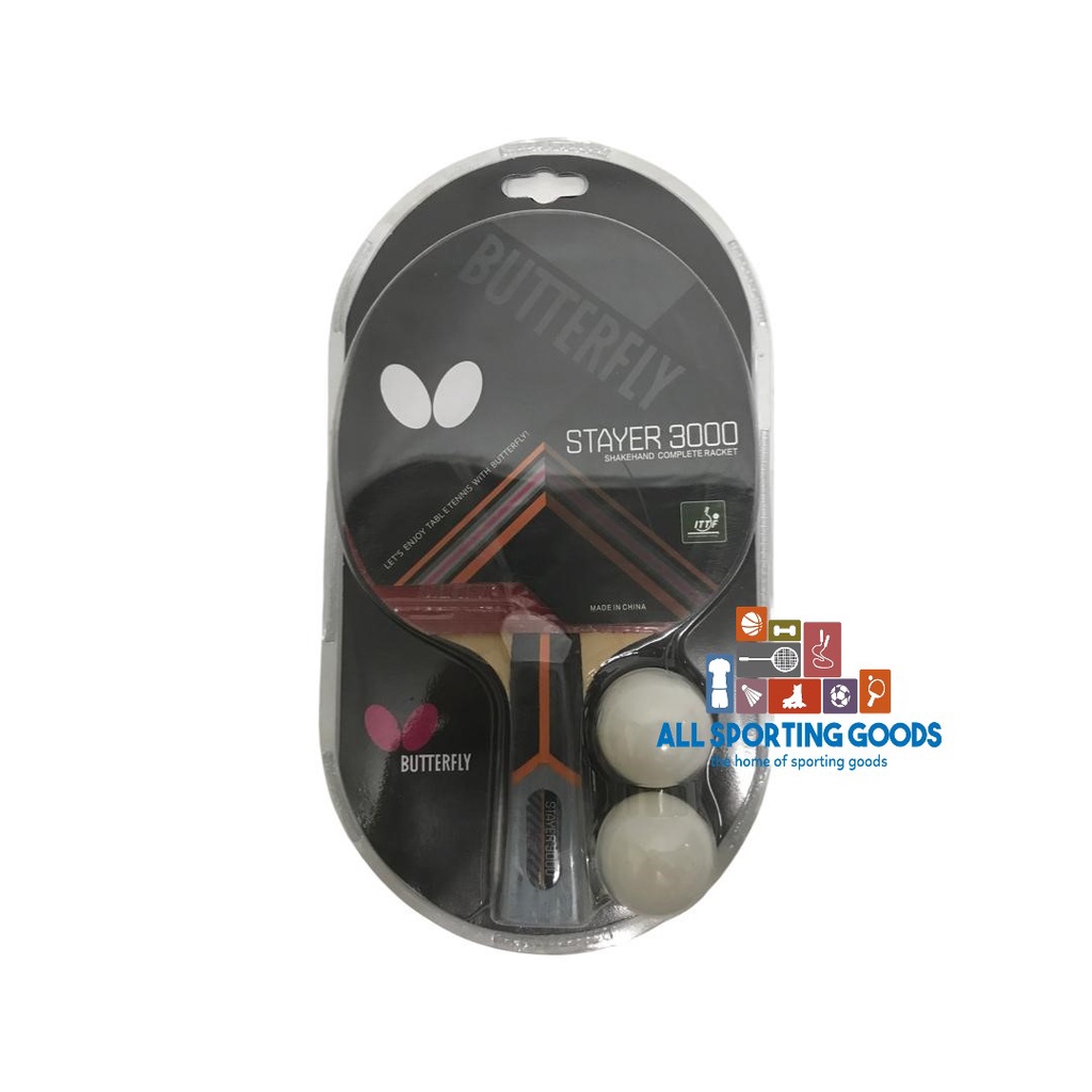Jual Bat Pingpong Tenis Meja Butterfly Stayer 3000 PROMO HARGA MURAH | Shopee Indonesia