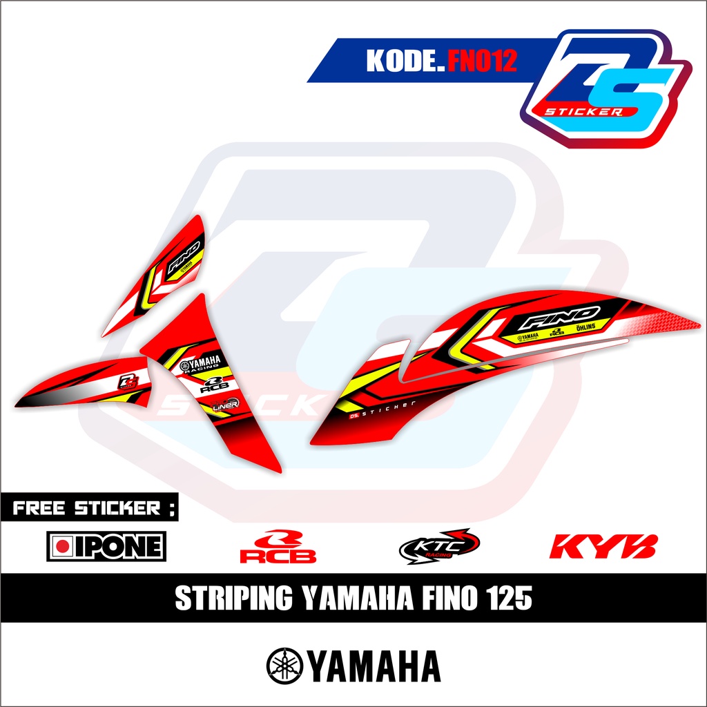 Jual Striping Fino - Sticker motor variasi motor Fino 125 motif Yamaha ...