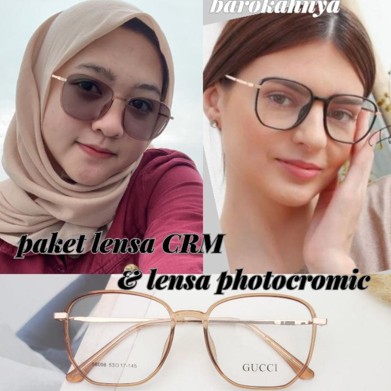 Jual KACAMATA MINUS + LENSA PHOTOCROMIC | KACAMATA WANITA ANTIRADIASI ...