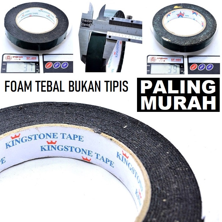 Jual Dobel Tape Foam 3M Tanggung Isolasi Double Lakban Hijau Bolak Balik Busa 24mm 24 Mm Tebal ...