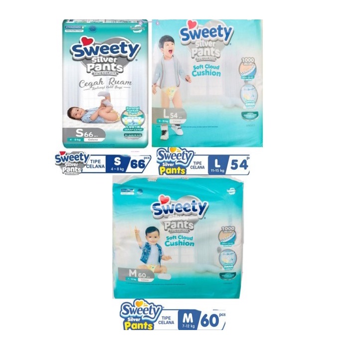 Jual Sweety Silver Fit Pantz M60/L54 | Shopee Indonesia