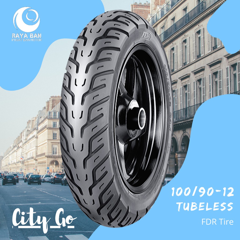 Jual Ban Motor FDR City Go 100/90-12 Tubeless Scoopy Freego Free Go ...