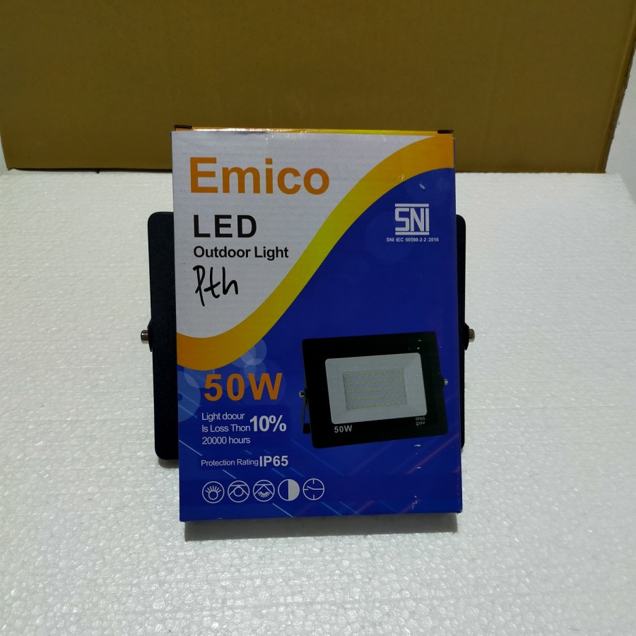 Jual Lampu sorot EMICO LED 50 watt cahaya putih | Shopee Indonesia