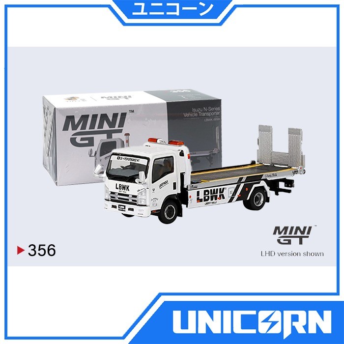 Jual MINI GT ISUZU N SERIES TRANSPORTER LBWK WHITE [356] 1/64 TOWING ...