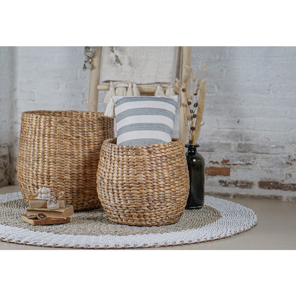 Jual Keranjang Eceng homEY - Shape Waterhyacinth Basket No Handle ...