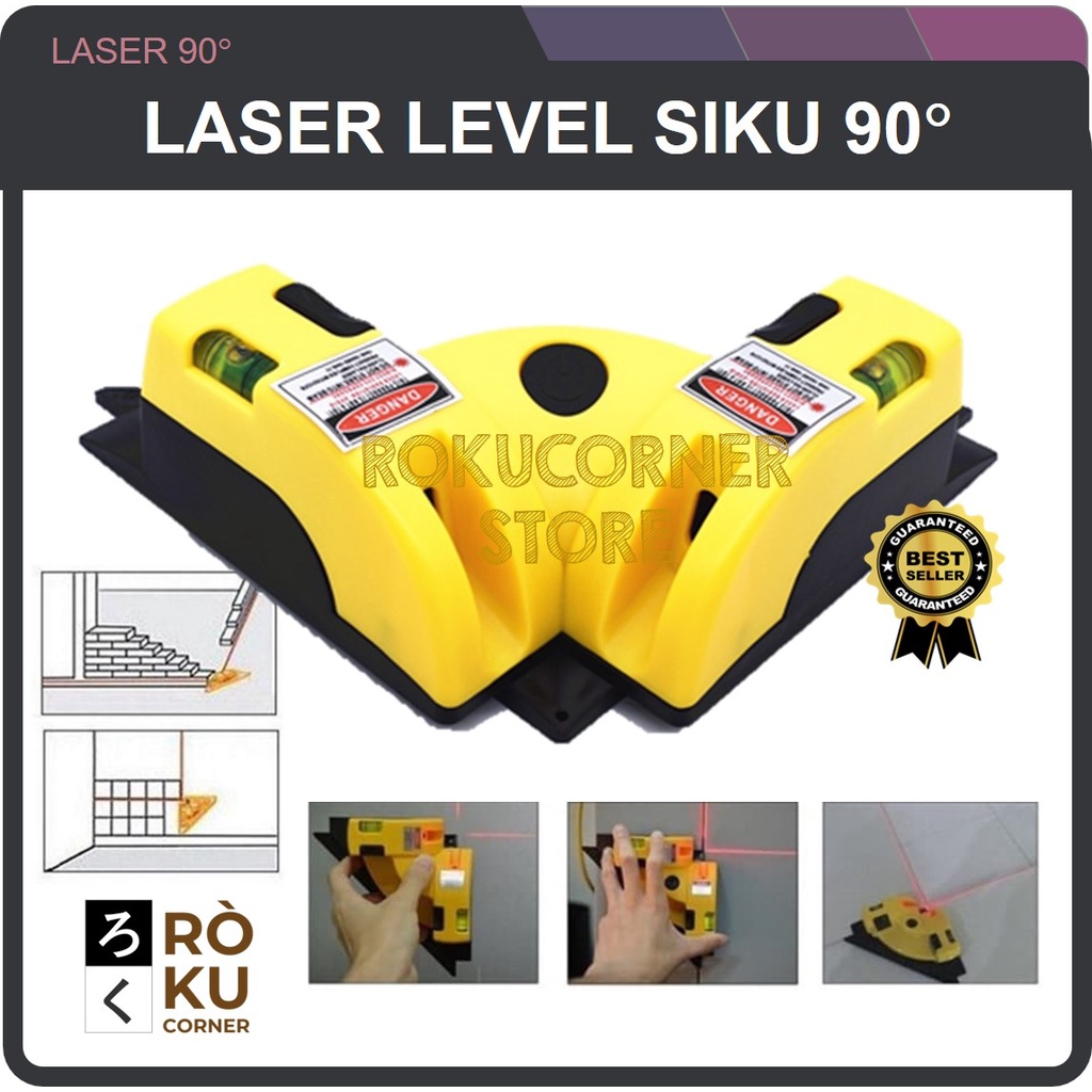 Jual Laser Level Square 90 Waterpass Alat Laser Siku Waterpas Line ...