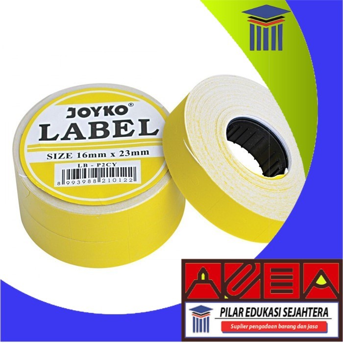 Jual KERTAS LABEL HARGA / LABEL ROLL JOYKO 1 PLY KUNING MURAH | Shopee ...