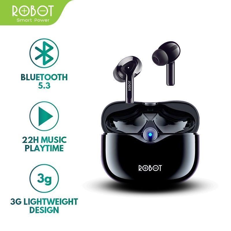 Jual Headset Bluetooth Robot T50 TWS Airbuds Original True Wireless ...