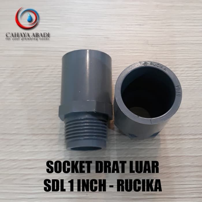 Jual GROSIR - FITTING PIPA PVC- SOCKET DRAT LUAR - SDL - 1 INCH - AW ...