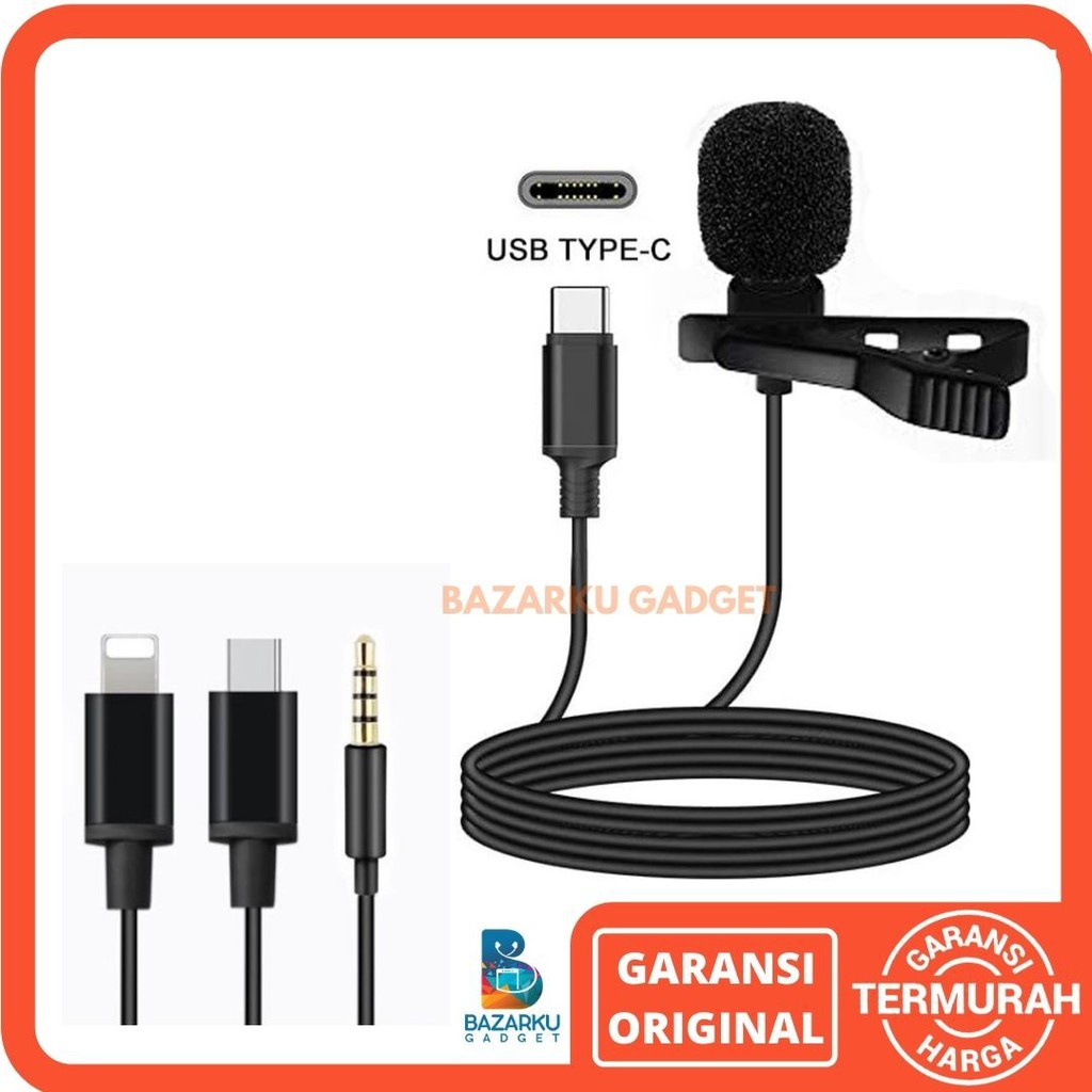 Jual Clip On Mikrofon Mini Tipe C Mikrofon Mini AUX Mikrofon Mini ...