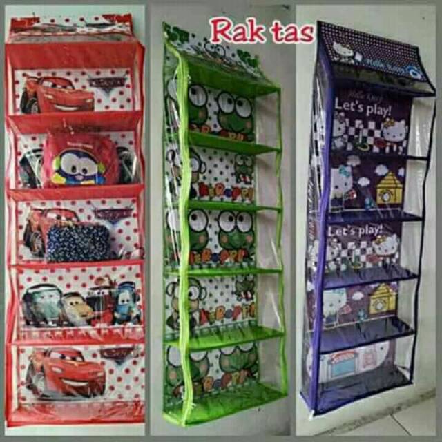 Jual RAK TAS KARAKTER 5 susun | Shopee Indonesia