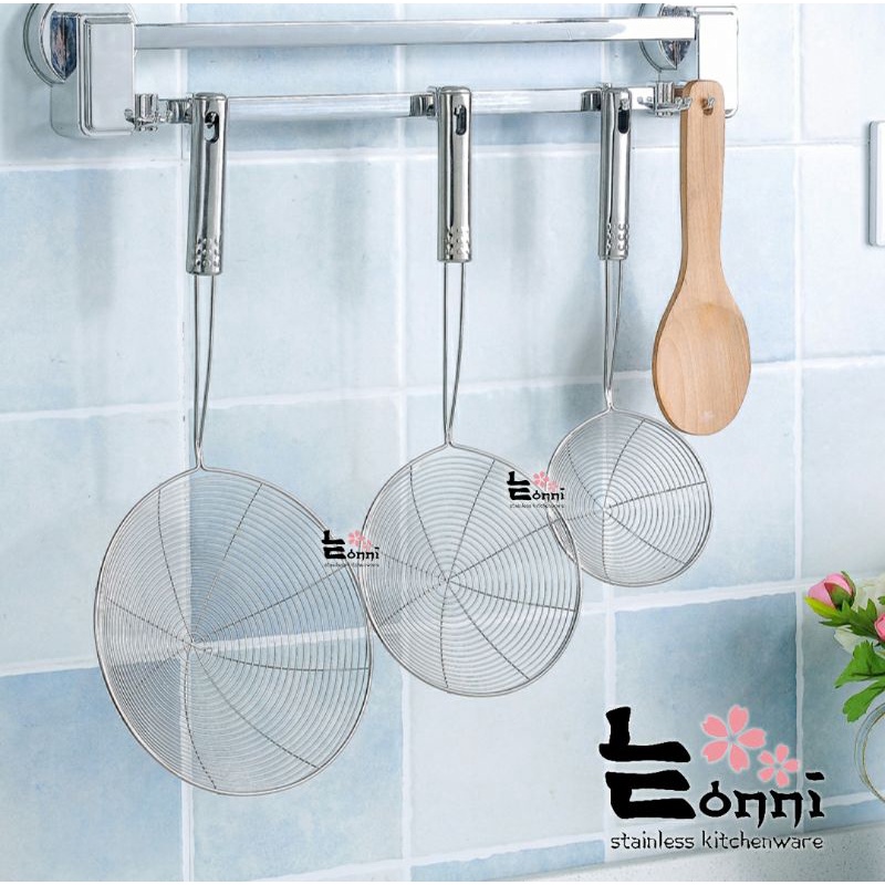 Jual 18-22cm Tirisan goreng stainless saringan penggorengan anti ...