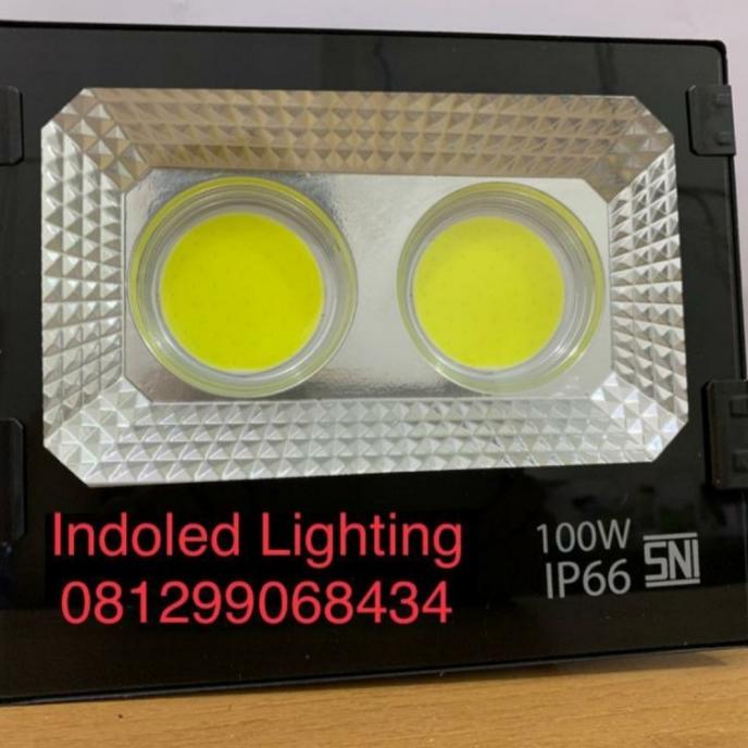 Jual Lampu sorot led 100 watt 100w cob kap lampu tembak led 100 watt | Shopee Indonesia