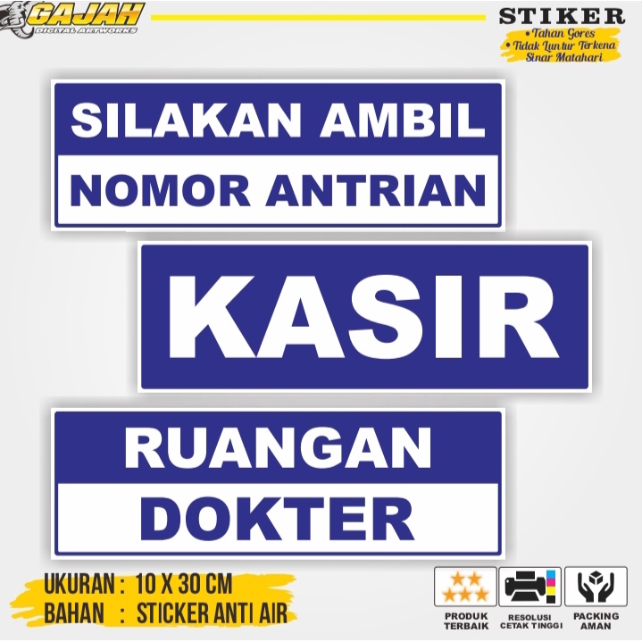 Jual Sticker Apotek / Stiker Apotek / Stiker Ruang Tunggu / Stiker ...
