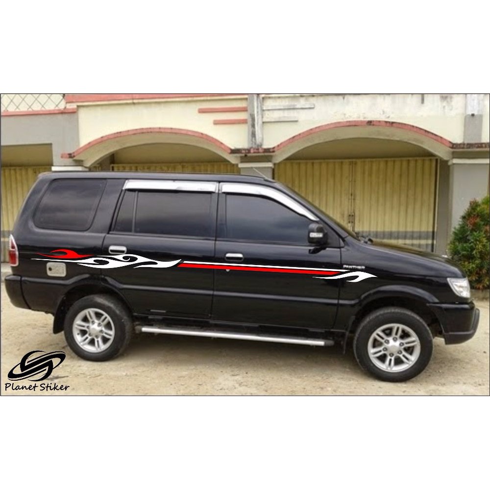 Jual STIKER MOBIL ISUZU PANTHER FLAG RACING KEREN KUALITAS SUPER ...