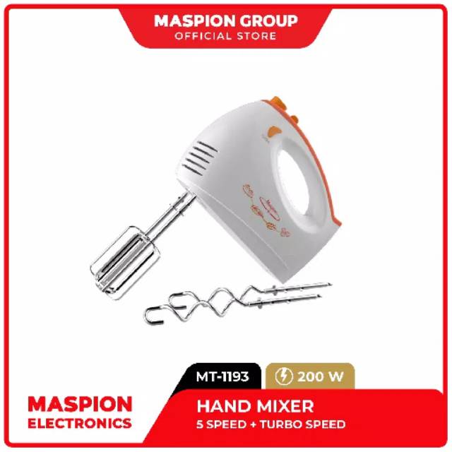 Jual Mixer Maspion MT 1193 - Hand Mixer Kue Dan Roti | Shopee Indonesia