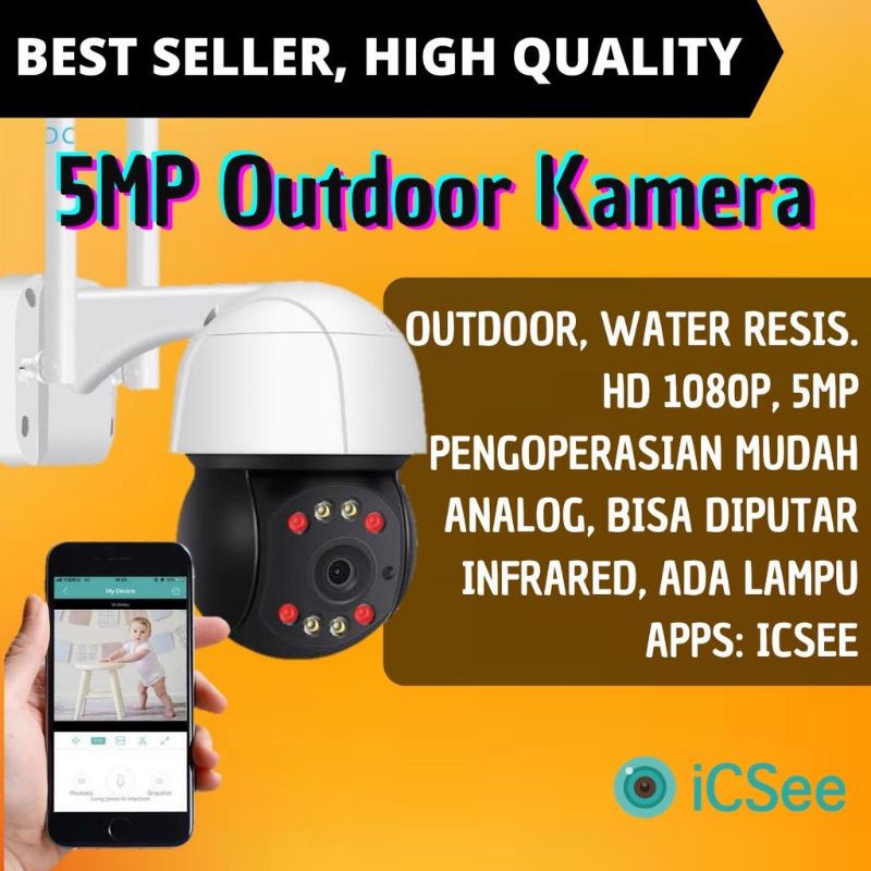 Jual CCTV Baby Cam IP wifi panorama Camera Lampu cctv wireless 360 ...