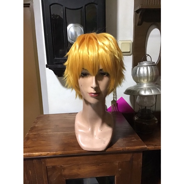 Jual Denji Chainsaw Man wig cosplay blonde gold | Shopee Indonesia