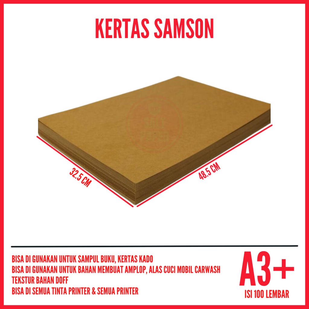 Jual Kertas Samson A3 Plus isi 100 lembar / Kertas Samson A3 Plus ...