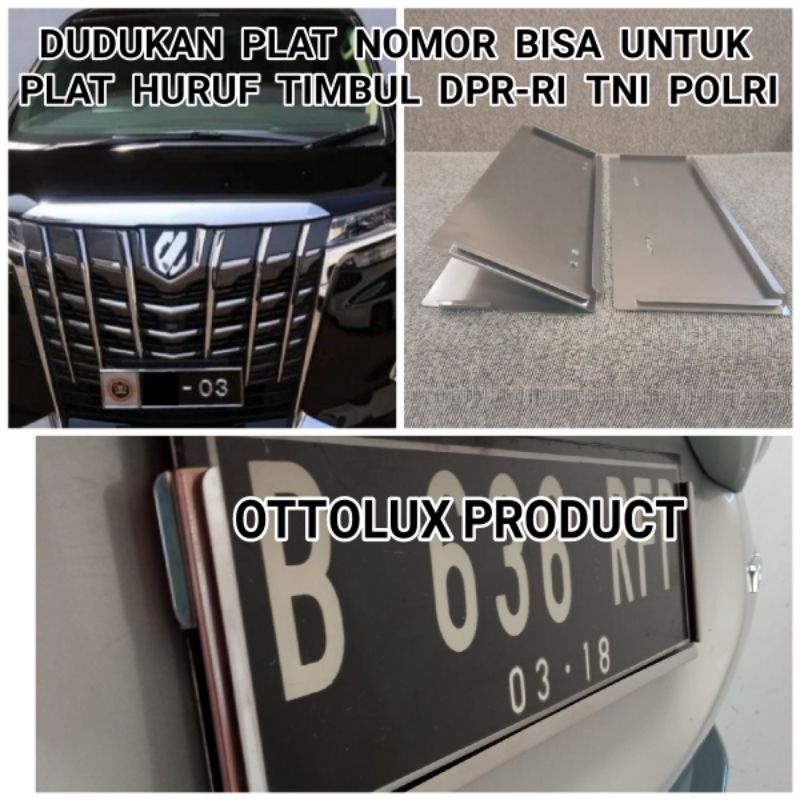 Jual Tatakan plat nomor stainles tebal. bisa plat samsat dan plat dinas ...