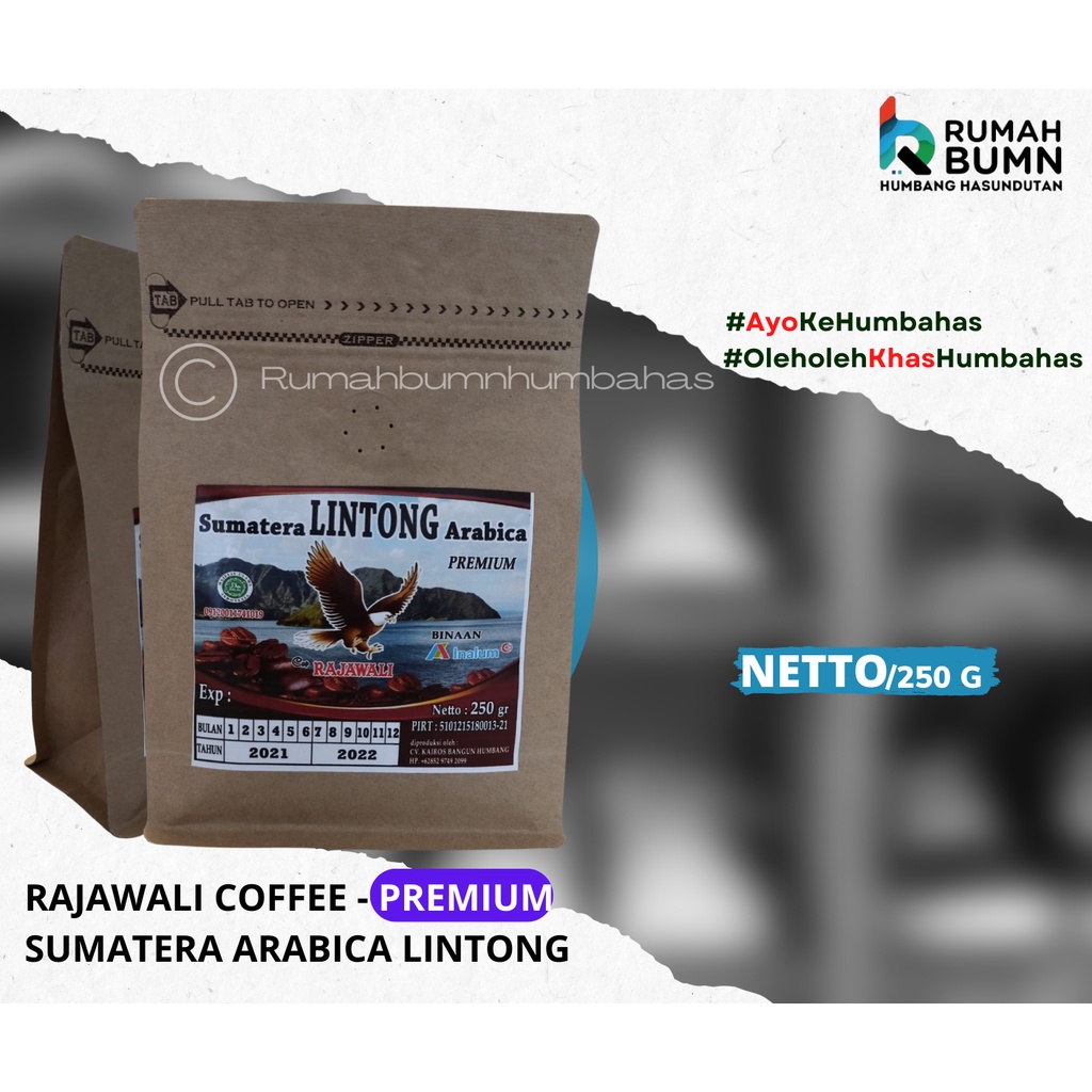 Jual RAJAWALI COFFEE PREMIUM - SUMATERA ARABICA LINTONG 250 Gr/OLEH ...