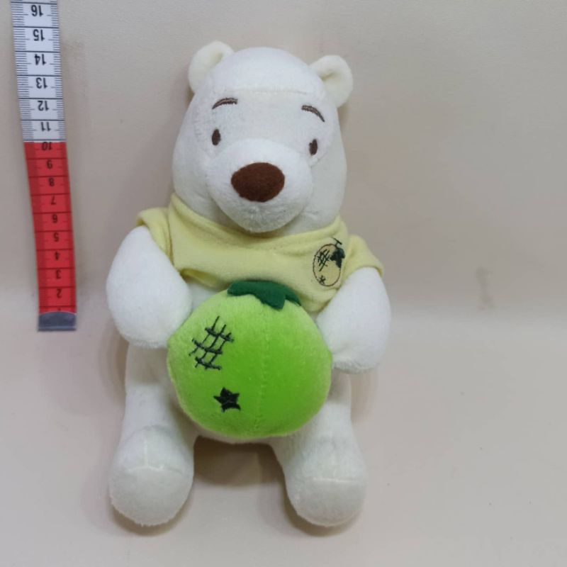 Jual boneka Winnie the Pooh bear white edition rare disney | Shopee ...