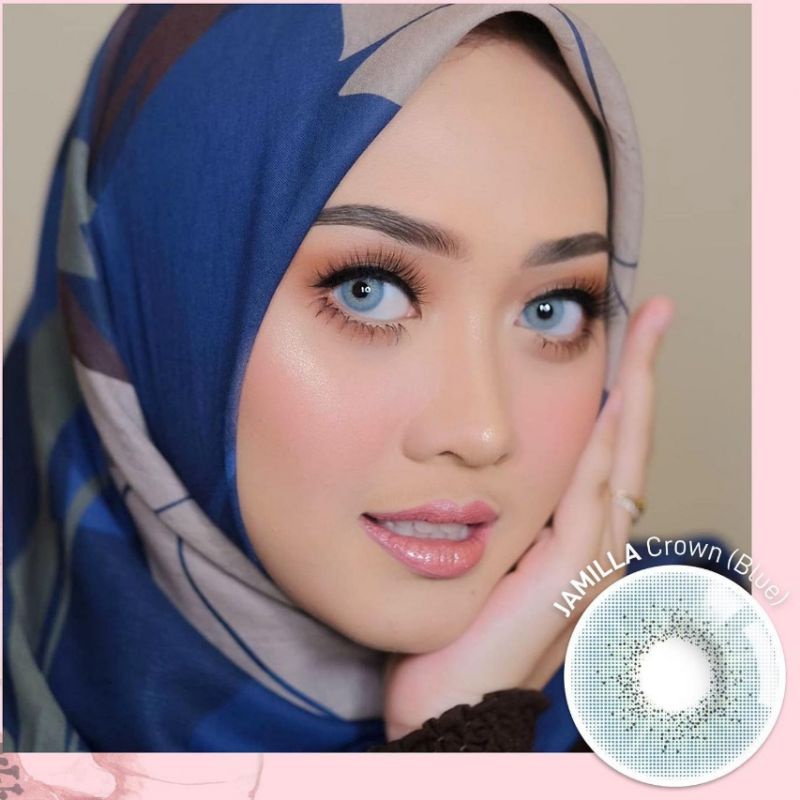 Jual Softlens X2 JAMILLA 14.5 MM CROWN BLUE MINUS -0.50 S.D -6.00 ...