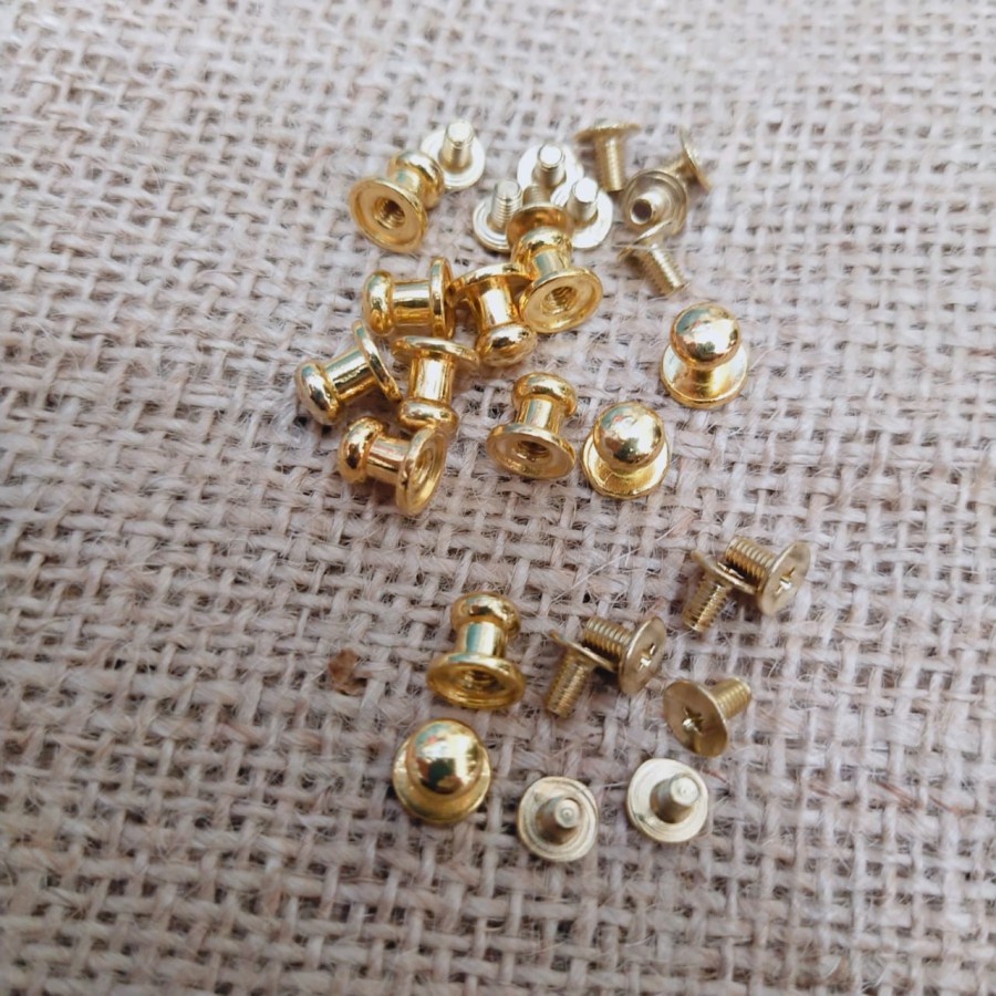 Jual Kancing Baut Mur B Mas/Perlengkapan Jahit/Kancing/Per 100Pcs ...