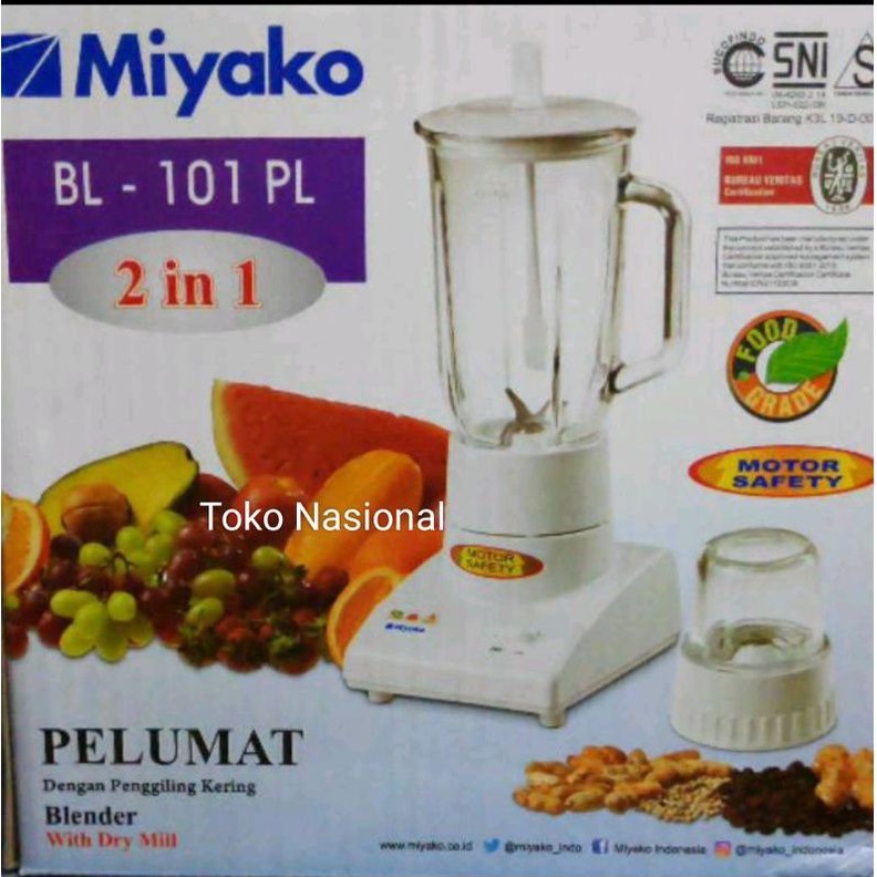 Jual Blender Miyako BL-101PL Gelas Plastik, 2 in 1 | Shopee Indonesia Jual Blender Miyako BL-101PL Gelas Plastik, 2 in 1 | Shopee Indonesia