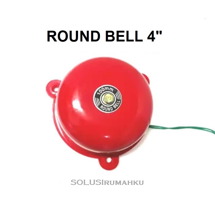 Jual BELL KRING 4" BEL LISTRIK ROUND BELL 4 INCH 220V AC Ringing Kering | Shopee Indonesia