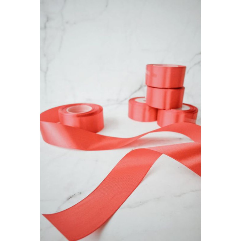 Jual Pita Satin Merah 1 1/2 inch | Shopee Indonesia