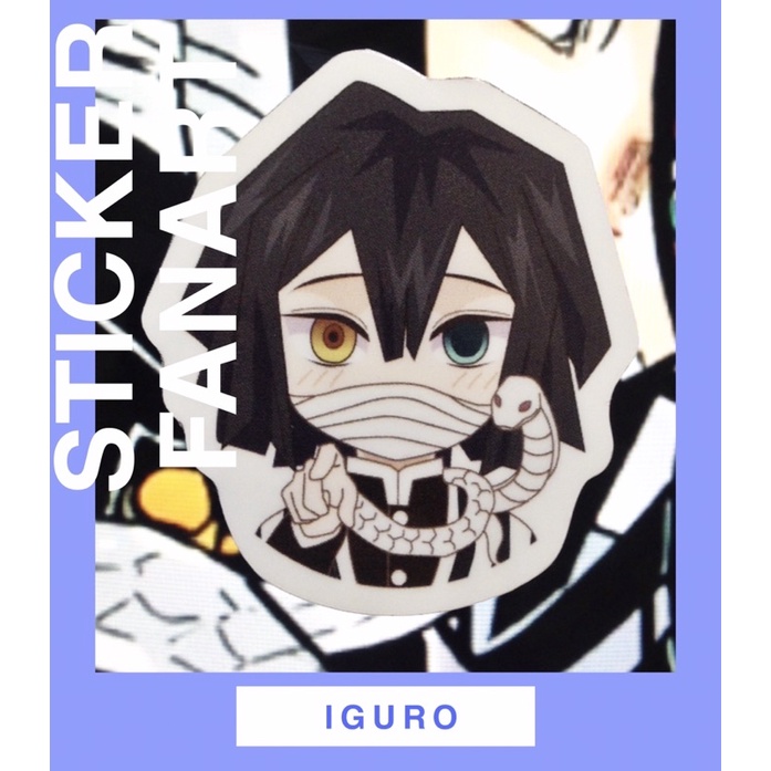 Jual Sticker IGURO OBANAI kimetsu no yaiba fanart | Shopee Indonesia