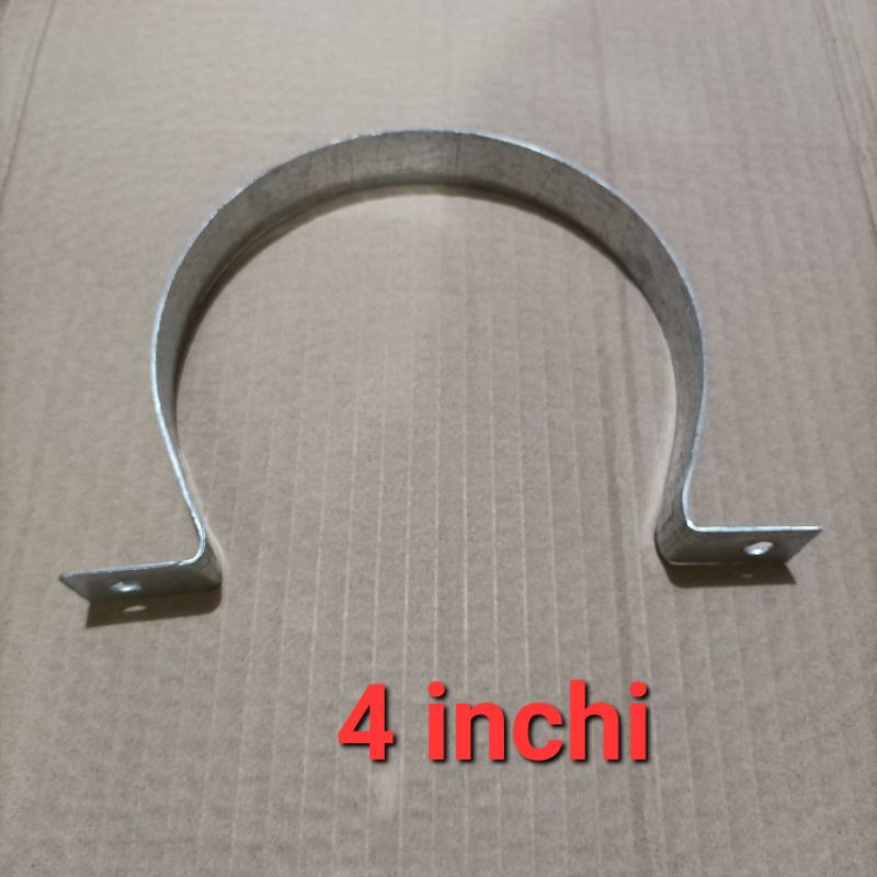 Jual klem dinding 4 in pipa flexible ducting klem omega 4 inci / klem ...