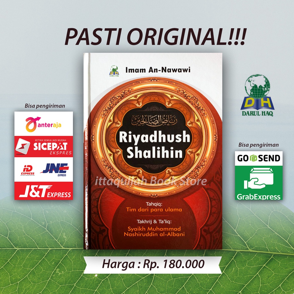 Jual Riyadhush Shalihin - Riyadhus Shalihin Original Imam An Nawawi - Darul Haq Hardcover ...