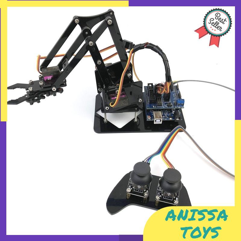 Jual Mainan Anak Robot 4DOF Manipulator for Arduino Robotic Arm Remote Control Mg90S Arduino ...