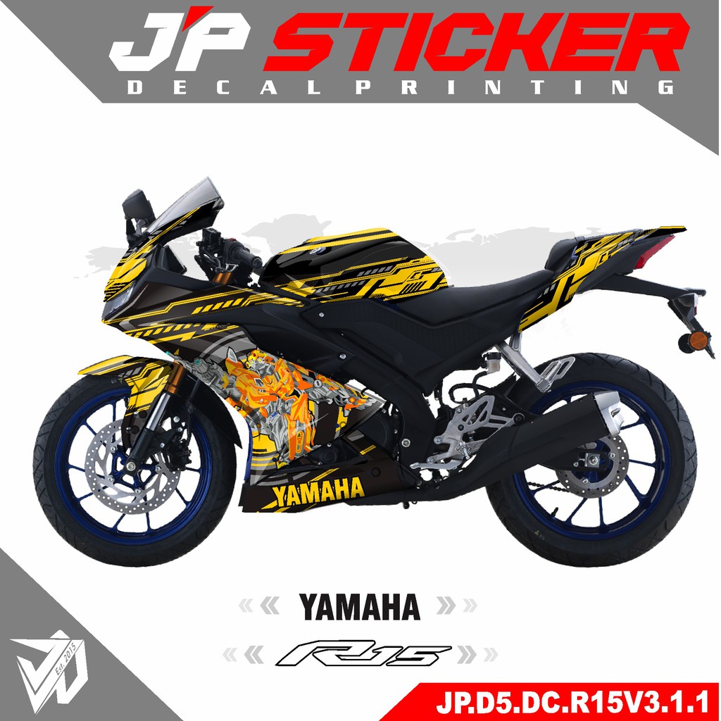 Jual Decal Sticker R15 V3 full body - Dekal Stiker R15 V3 desain 01 ...