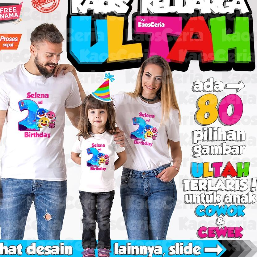 Jual Rekomendasi Baju Kaos Ulang Tahun Anak / Ultah Keluarga CUSTOM ...