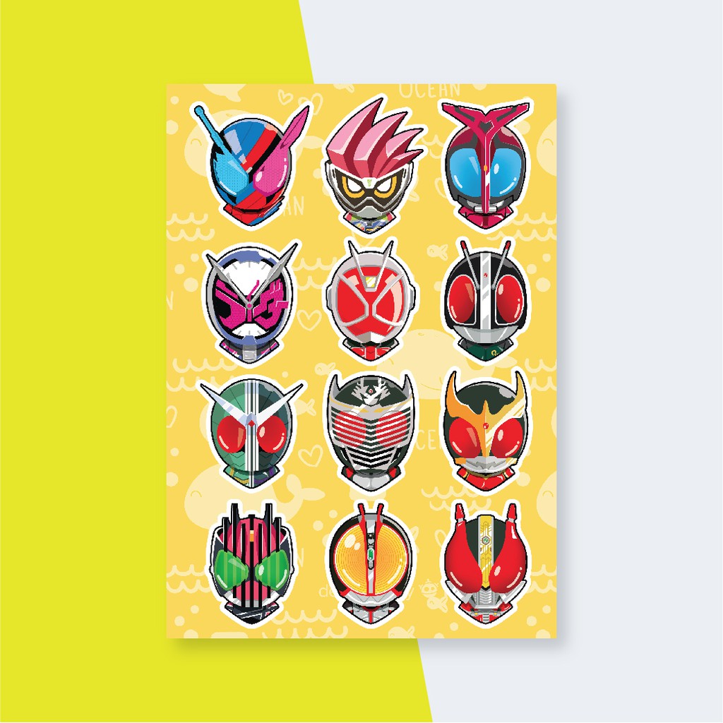 Jual Sticker Set Kamen Rider | Shopee Indonesia