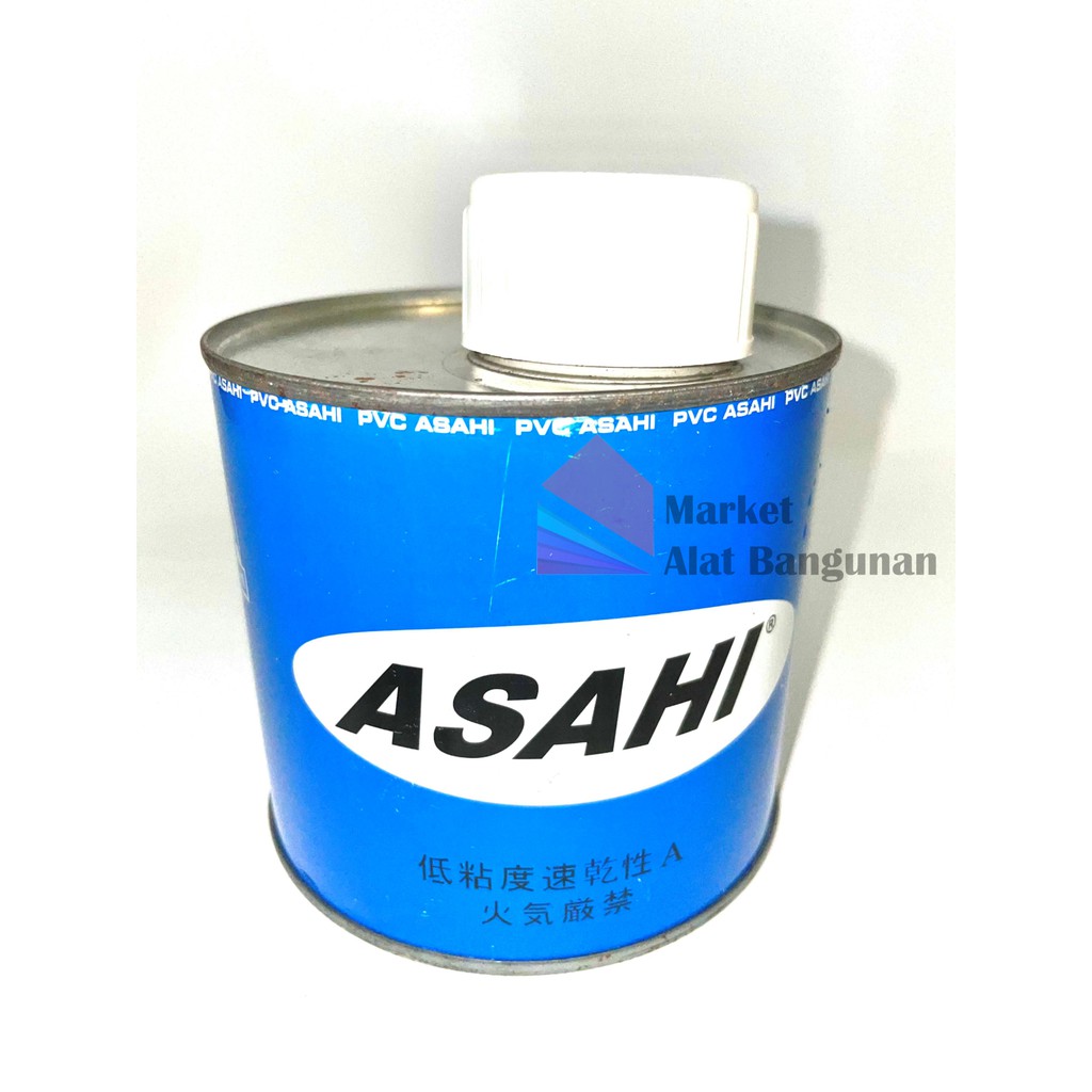 Jual Lem Pipa PVC Asahi Kaleng / Lem Pipa Paralon Asahi 400 Gram ...