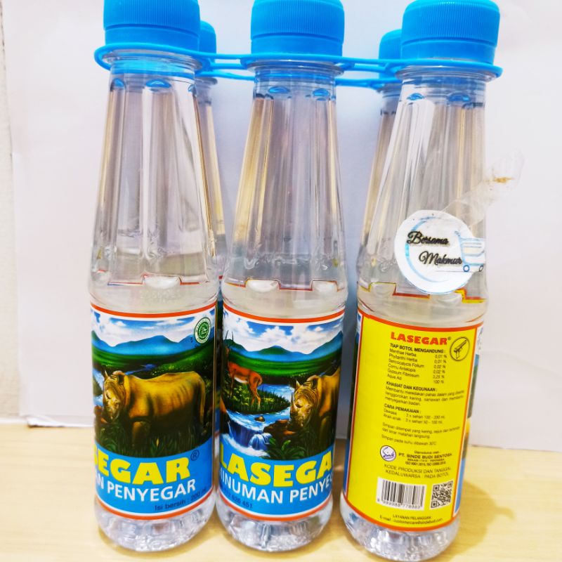 Jual Larutan Penyegar LASEGAR (200ml x 6 botol) | Shopee Indonesia