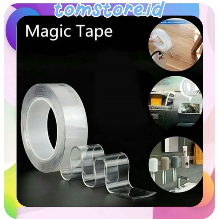 Jual TOMSTORE.ID R555 DOUBLE SIDED TAPE TRANSPARAN / IVY GRIP TAPE ...