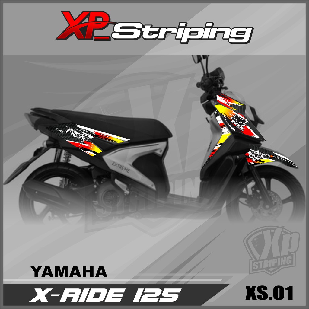 Jual Stiker Striping Lis XRIDE 125 - Sticker Striping Variasi Motor ...
