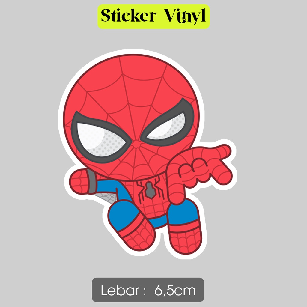 Jual Stiker Spiderman Peter Parker Jump N Shoot Spidey Sticker Vinyl ...