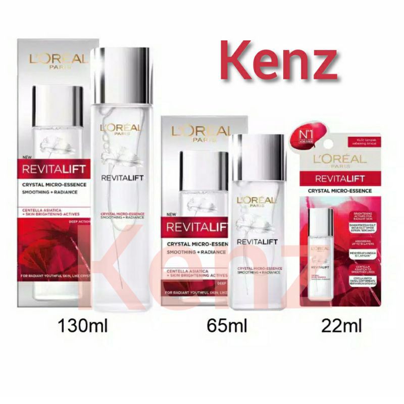 Jual Loreal L'oreal Revitalift Crystal Micro Essence 130ML / 65ML / 22ML | Shopee Indonesia