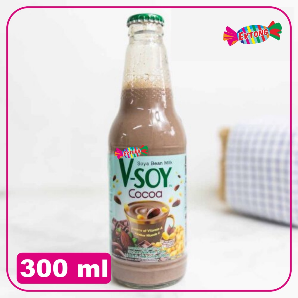 Jual V-SOY COCOA SOY MILK BOTTLE 300ML | Shopee Indonesia